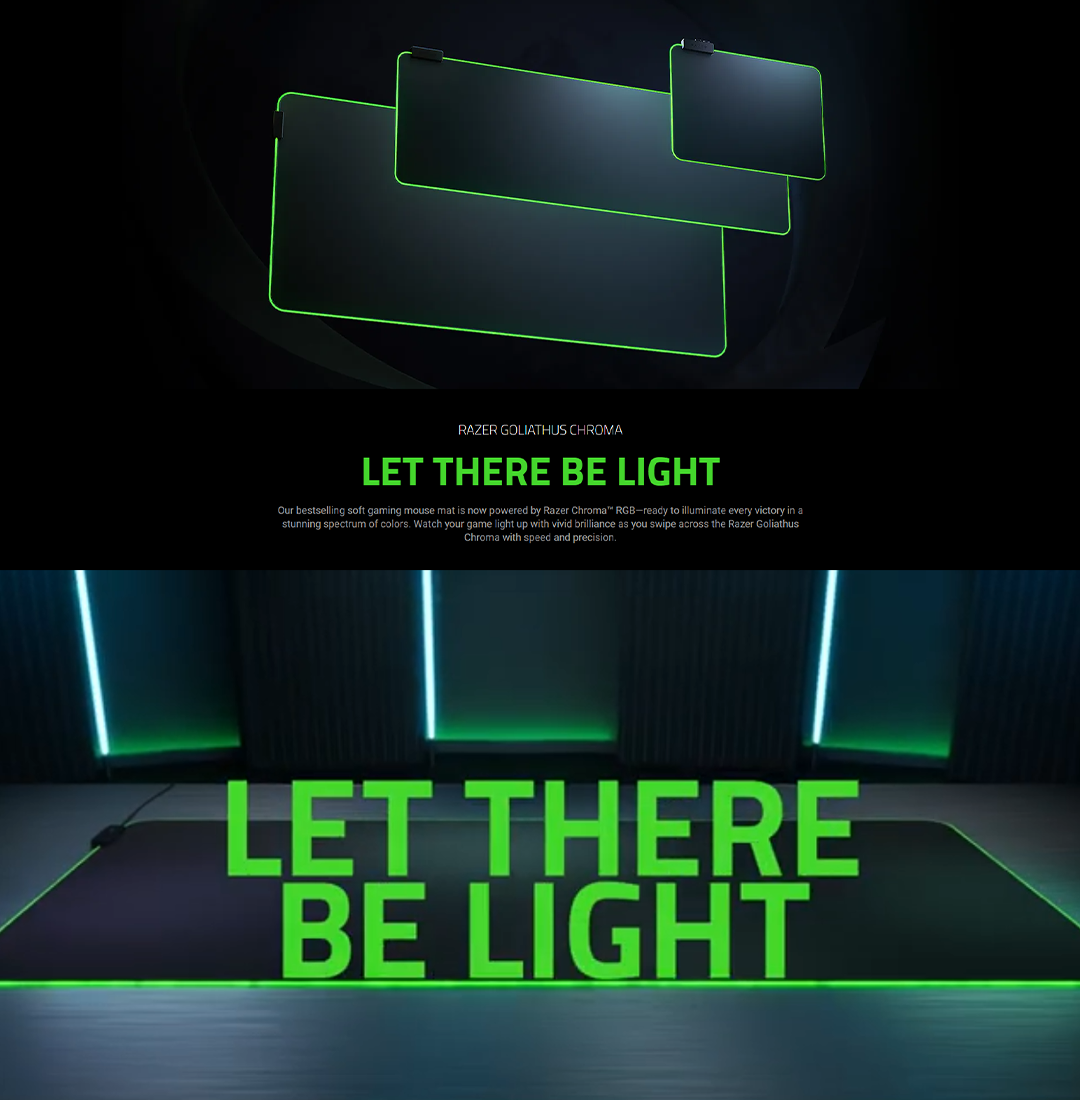 Razer Goliathus Extended Chroma - Soft Gaming Mouse Mat with Chroma ...
