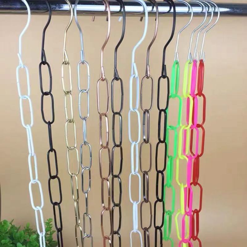 Metal And Plastic Loop Chain Hanger Hangerloop Chain Hanger Clothes ...