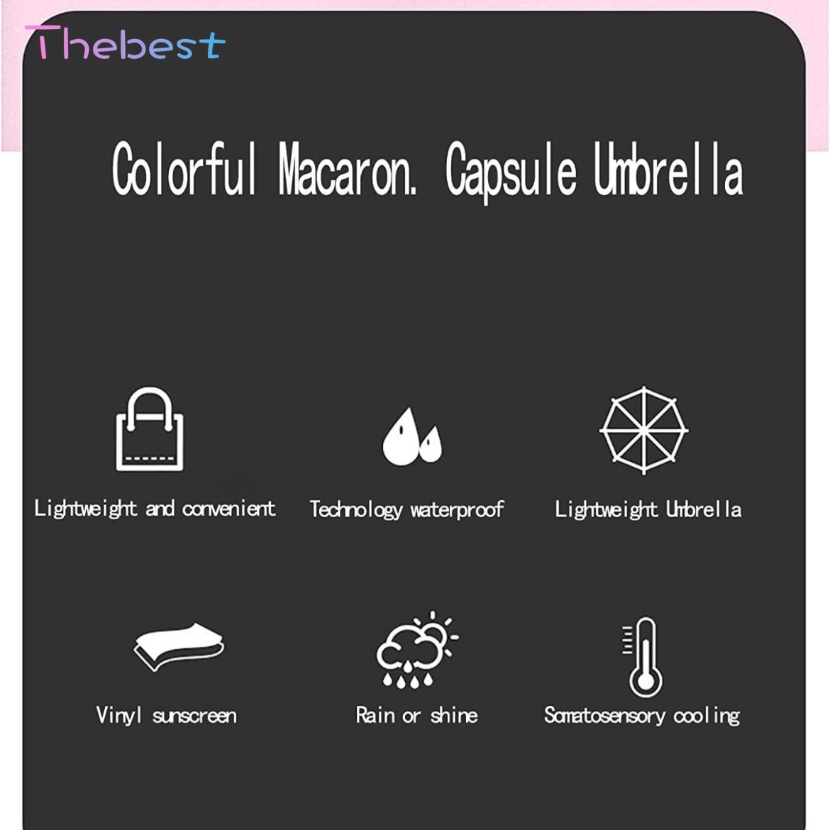Capsule Mini UV Umbrella Six-Folds small Umbrella Folding UV Protection ...