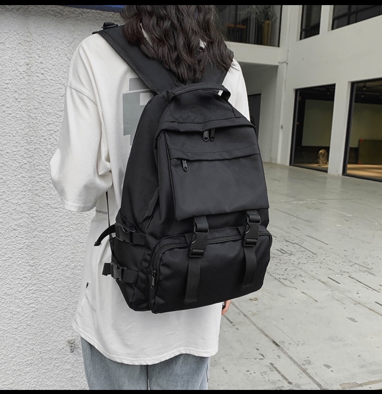 Mumu 9090 Japanese Minimalist Classy Unisex Back Pack Students School ...