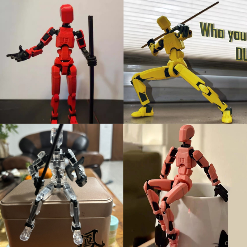 YUNLEO Action Figure 3D Dummy 13 Robot Toy Movable Figures Mechanical ...