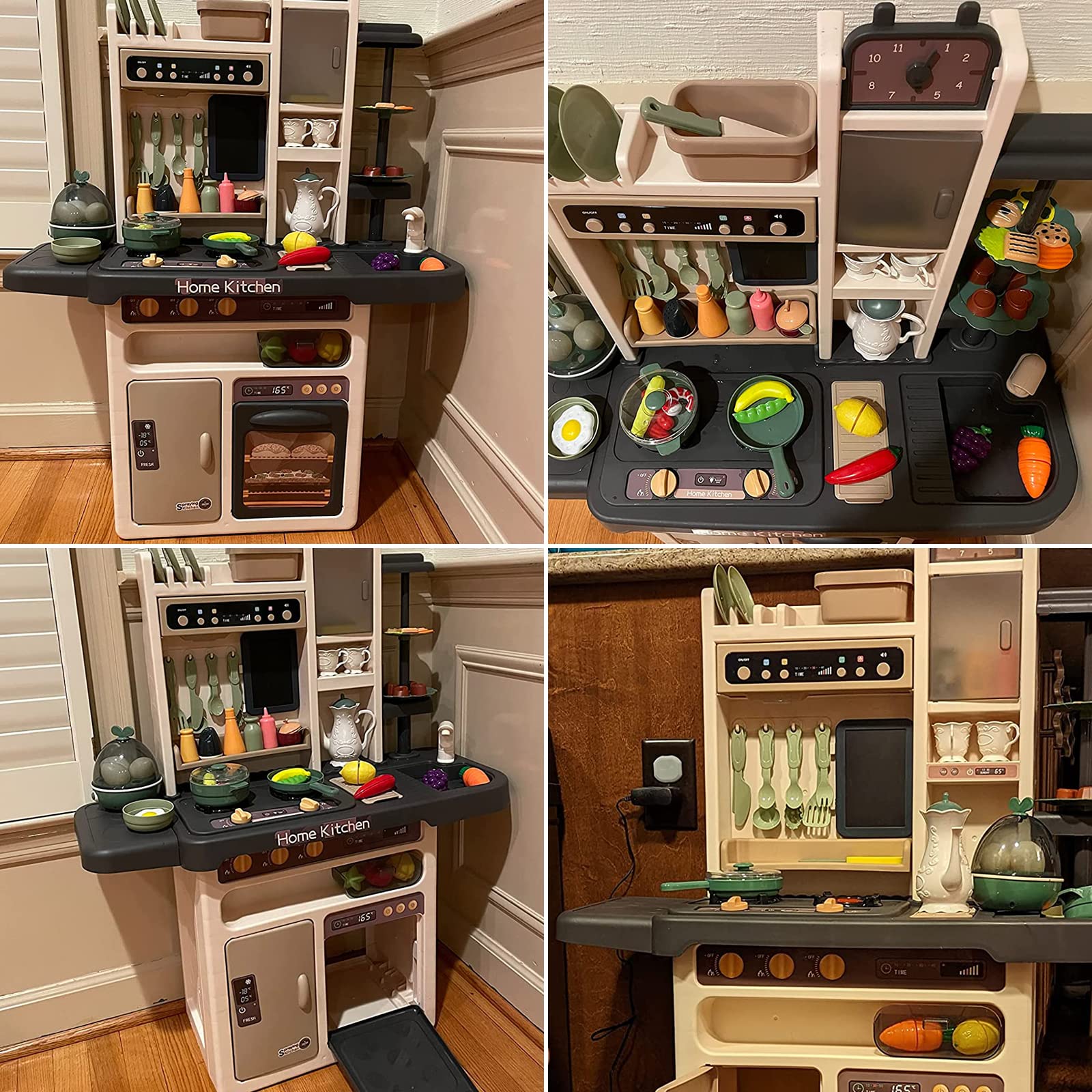 【aviliable】kidsland 95cm Kitchen Toys For Girls Big Size Real Steam ...