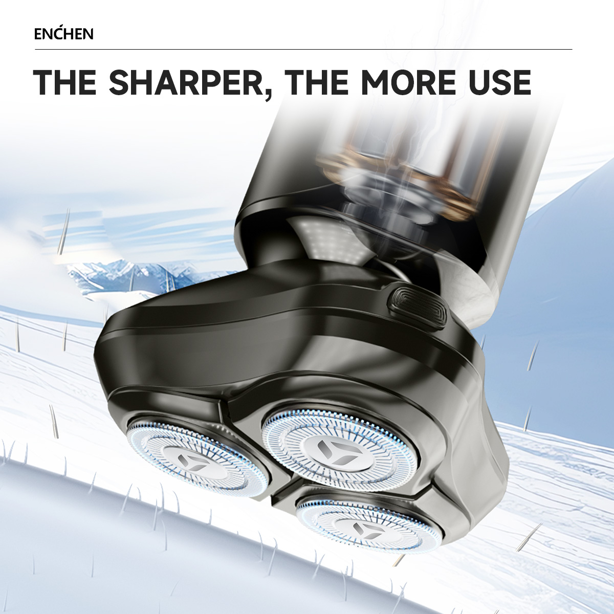ENCHEN Blackstone Electric Shaver 3D Floating Shavers Beard Trimmer ...