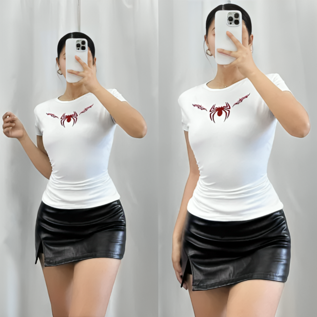 SS SPIDER Double Lining Full Length Cotton Top | Shopee Philippines