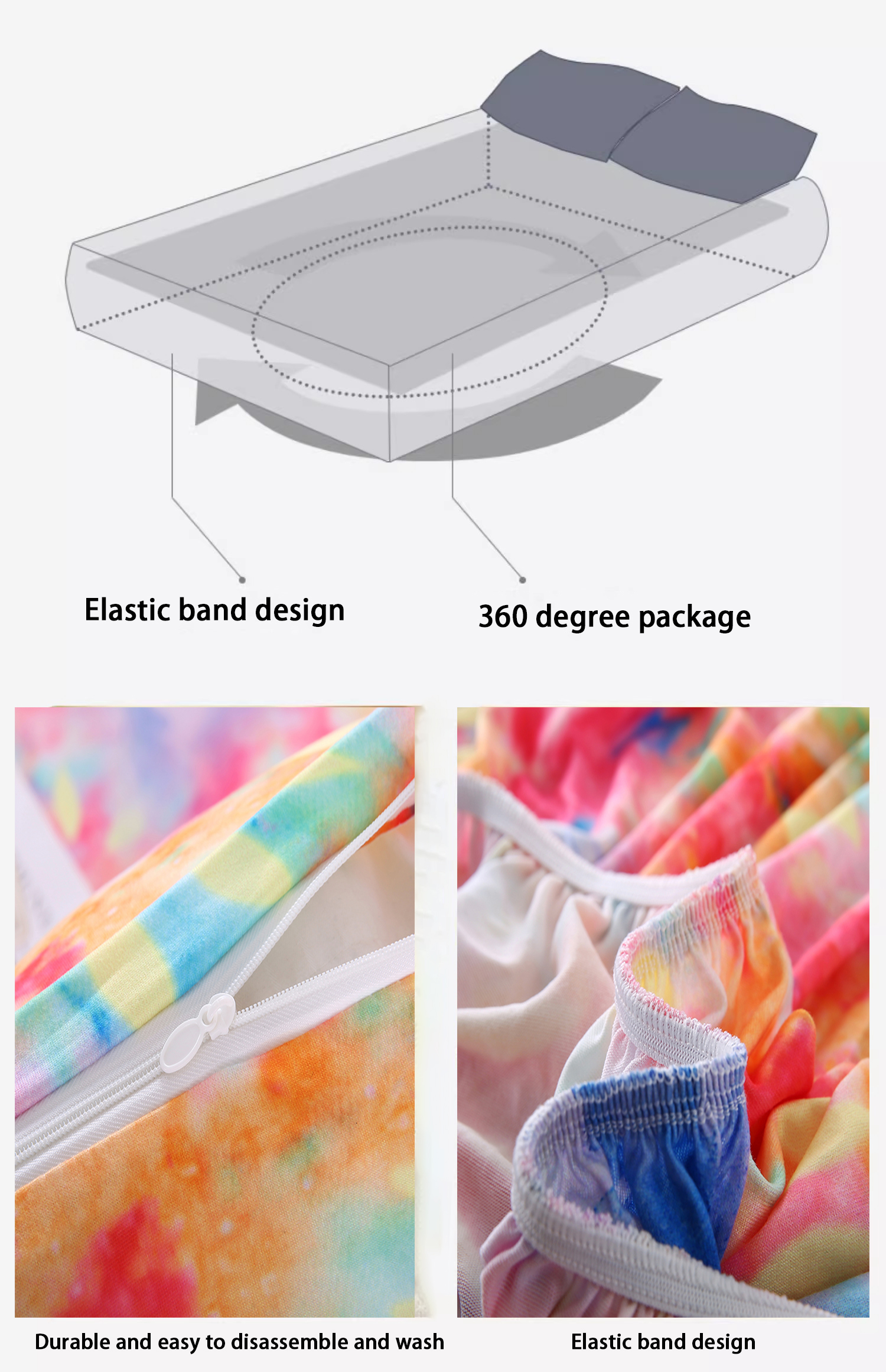 NO LUKOT NO GUSOT Fully Garterized BEDSHEET 3in1 Stretchable bedsheet ...