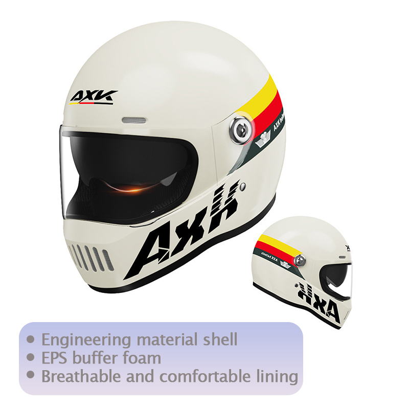 AXK 901 Double Miorr Motorcycle Full Face Helmet With ICC Sticker ...