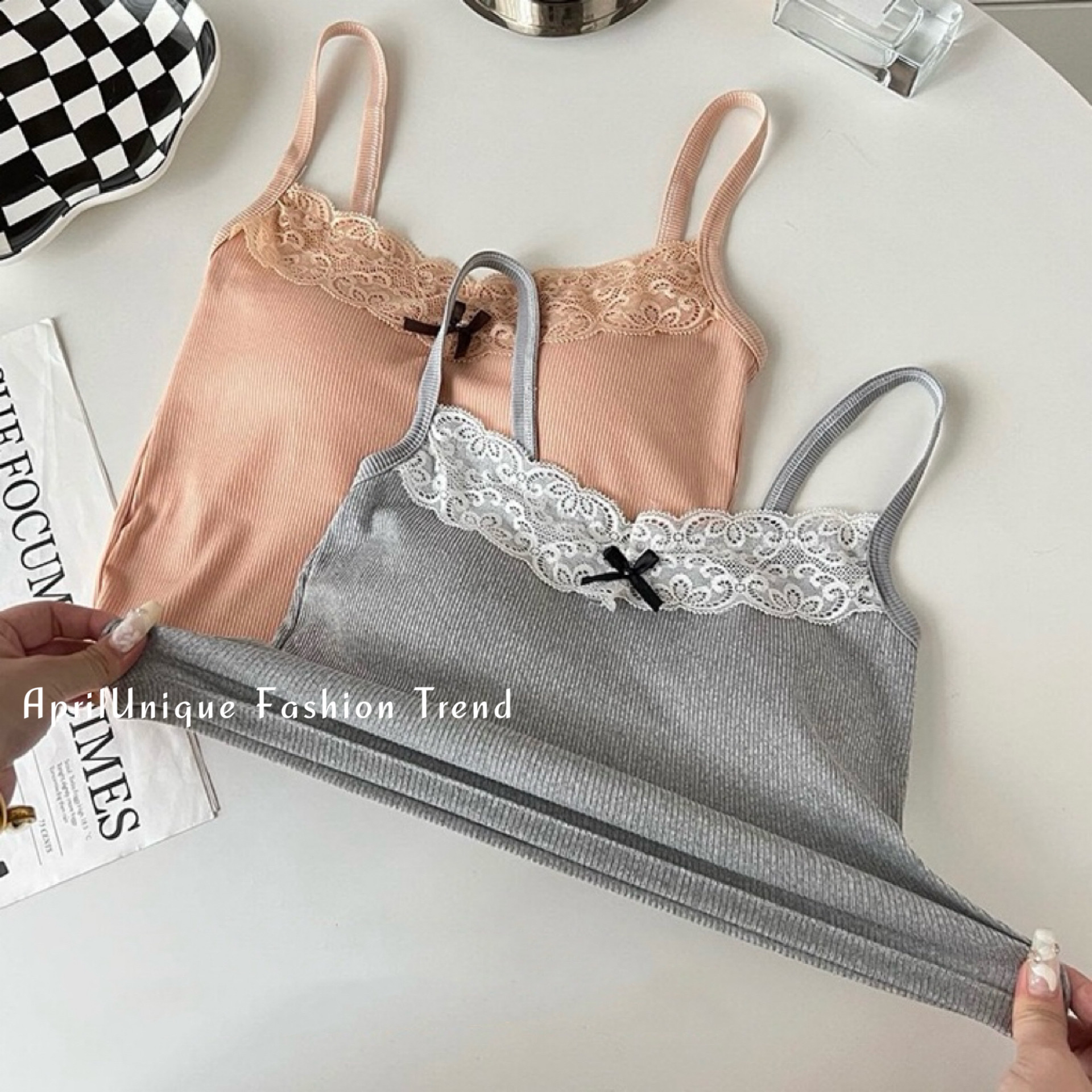 Korean Style Sexy Sweet Lace With Padded Sando Bra Hot Girl Outdoor ...