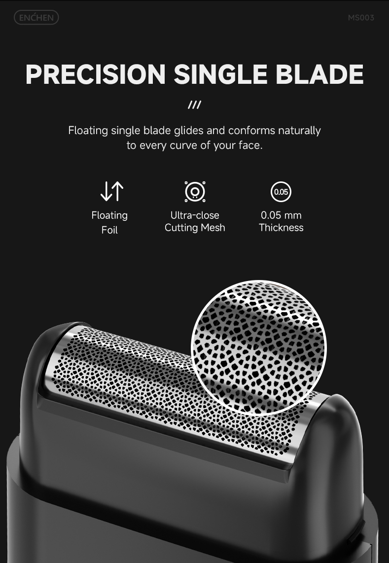 ENCHEN MS003 Mini Electric Shaver | Portable Type-C Razor with Sideburn ...