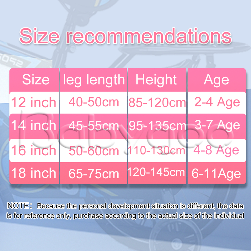 Beige Bike For Kids 12/18 Inch Boys And Girls Bicycle Suitable For 2 To 12 Years Old Kid's Bike ...