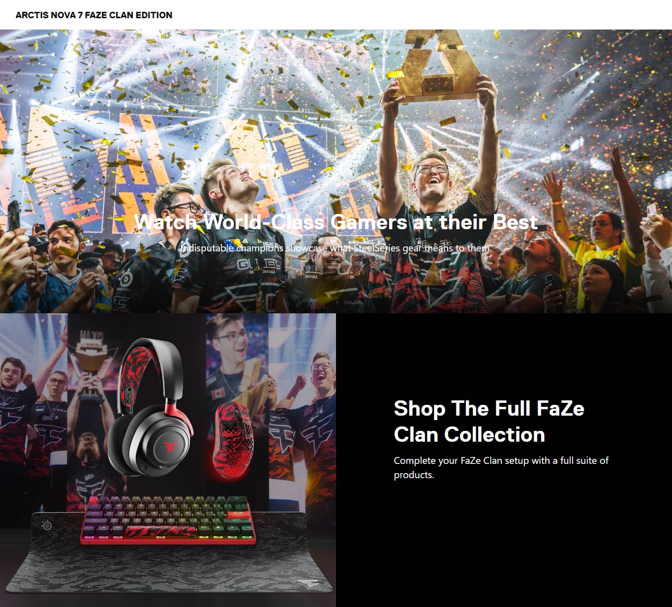 SteelSeries Arctis Nova 7 Faze Clan Edition Multi-Platform Wireless ...