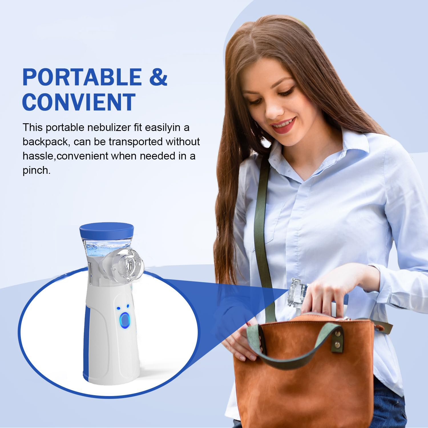 OOKAS Portable Nebulizer Rechargeable Inhaler Ultrasonic Spray ...