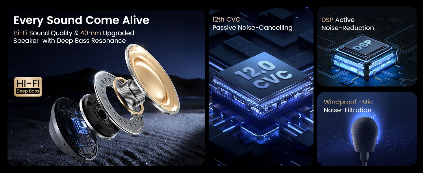 GEARELEC Shark Pro Bluetooth Motorcycle Intercom Headset For 2-8 Rider ...