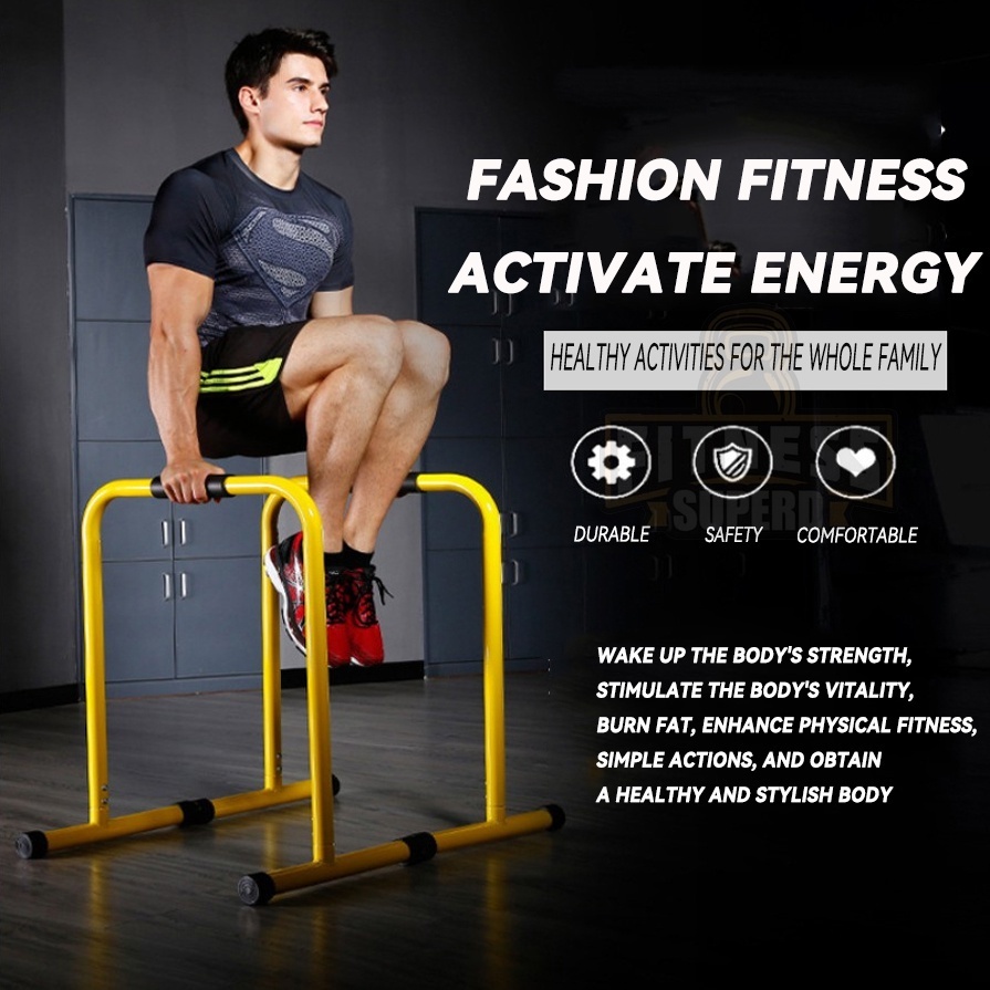 Heavy-duty push-up parallel bars Portable home Gym Weight training ...