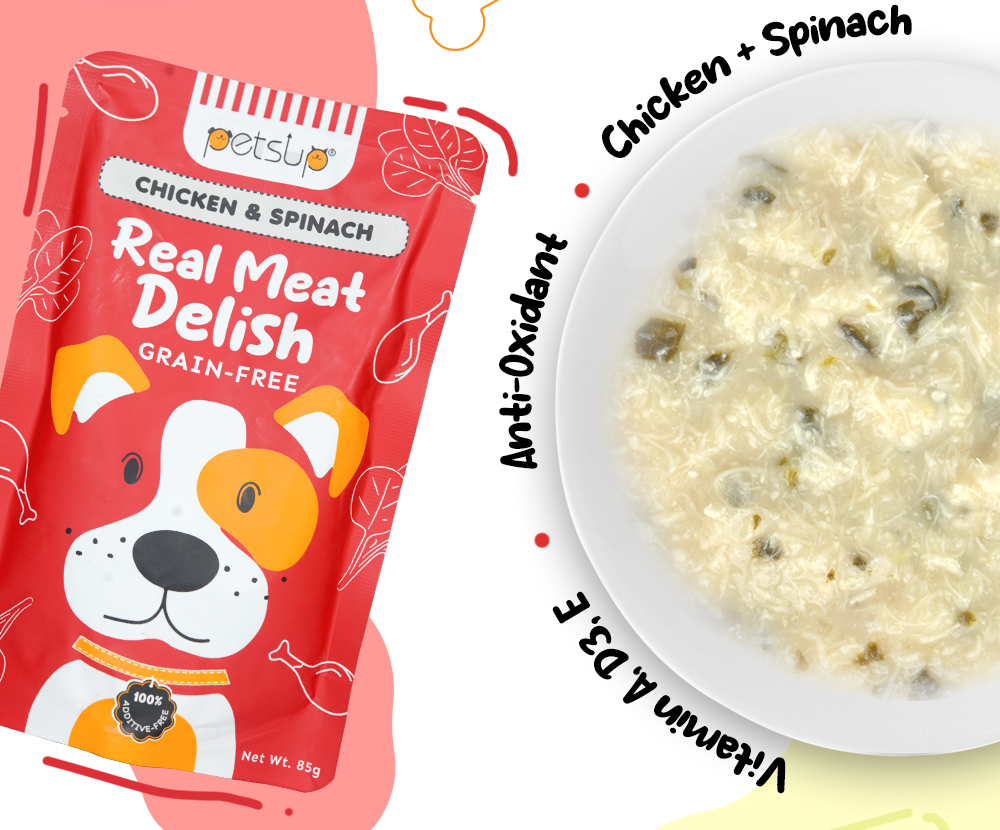 Petsup Dog Wet Food 85g Real Meat Delish High Protein Chicken Goat Milk ...