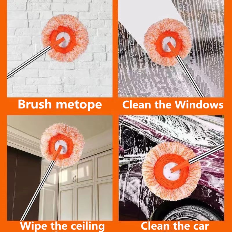 Ceiling Mop Wall Mop with 2m Handle 360 Degree Rotating Floor Cleaning ...