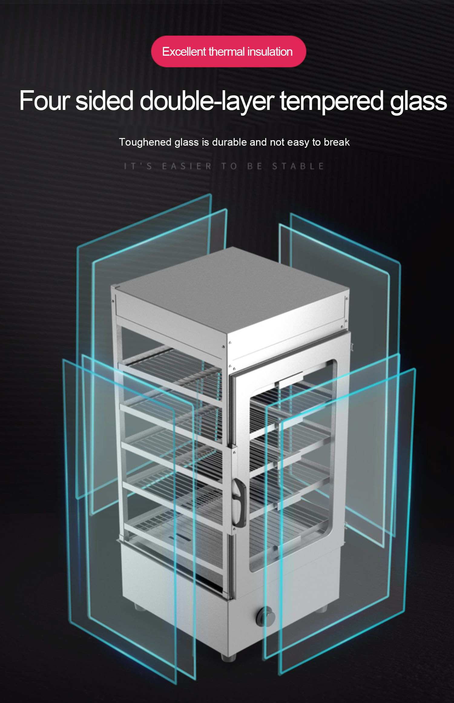 Commercial electric steam cabinet, five-story steaming cabinet, glass ...