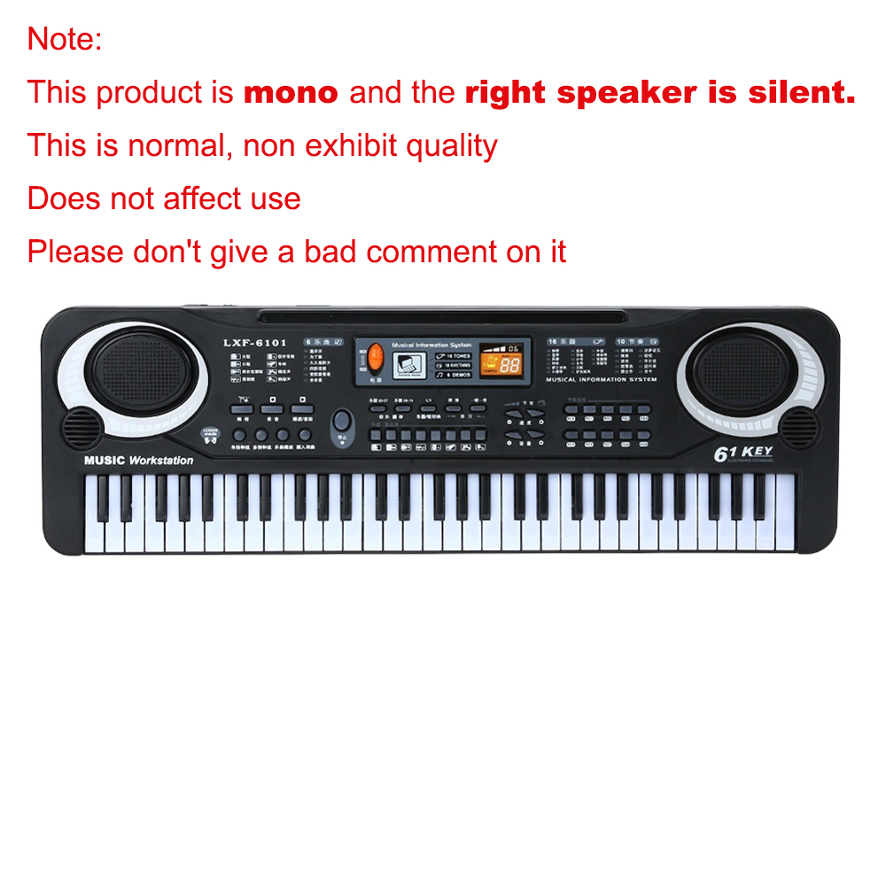 RIXTON 61 Keys Digital Piano Electronic Keyboard For Kids/Toddlers ...
