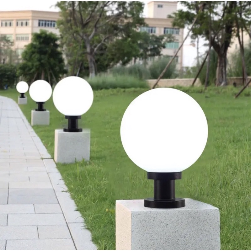 LED Pillar lamp Spherical courtyard lamp outdoor rainproof lamp lamp ...