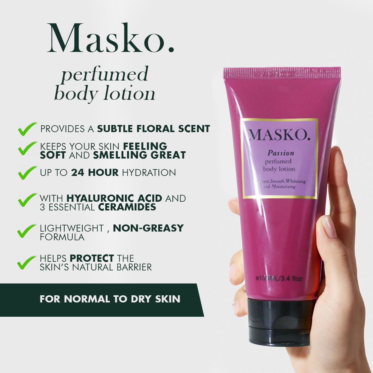 Masko. Perfumed Scented Lotion Hand and Body Moisturizing Fragrance ...