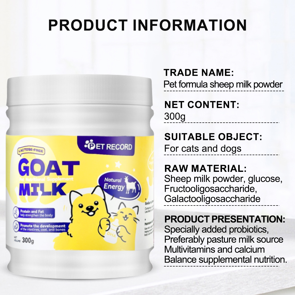 300G Goats Milk For Dogs Cat Rabbit Pet Milk | Shopee Philippines