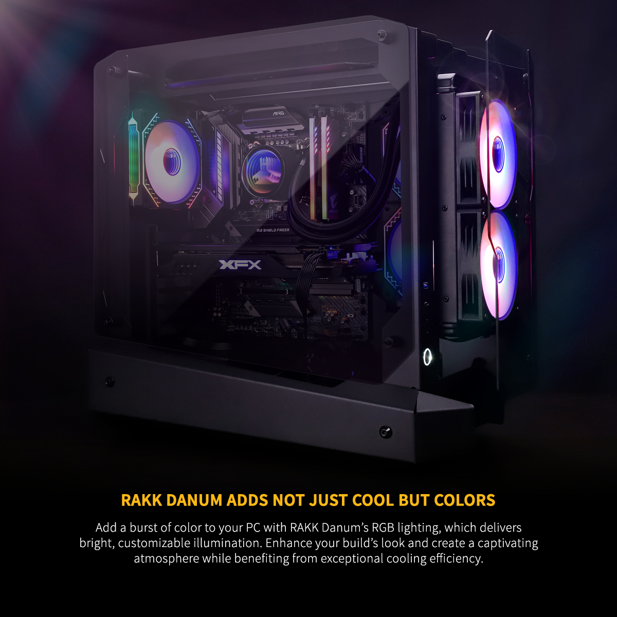 EasyPC | RAKK DANUM 240MM AIO CPU Liquid Cooling RGB Black and White ...