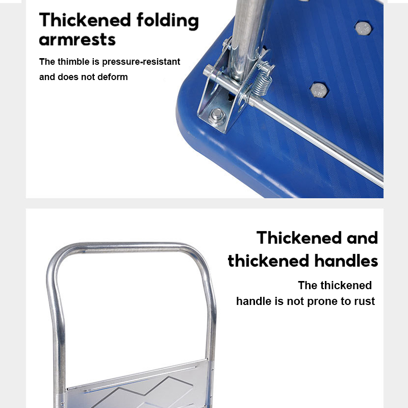 CHIT Push Cart Platform Trolley Heavy Duty Multifunctional Foldable ...