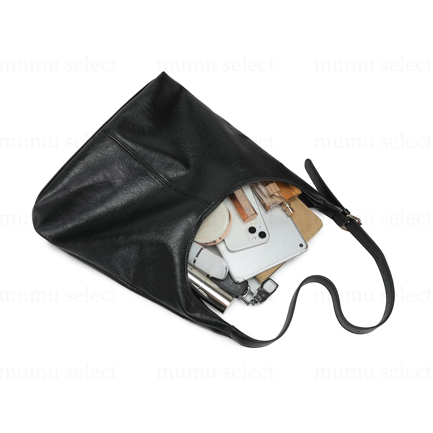【High-End Mumu】M333 2in1 Retro Soft Leather Women Shoulder Bag Large ...