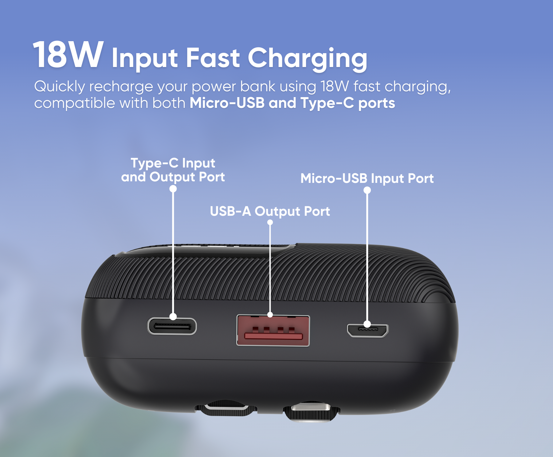 TechLife Power Bank R211 5000mAh l 22.5W Output Fast Charging l Built ...