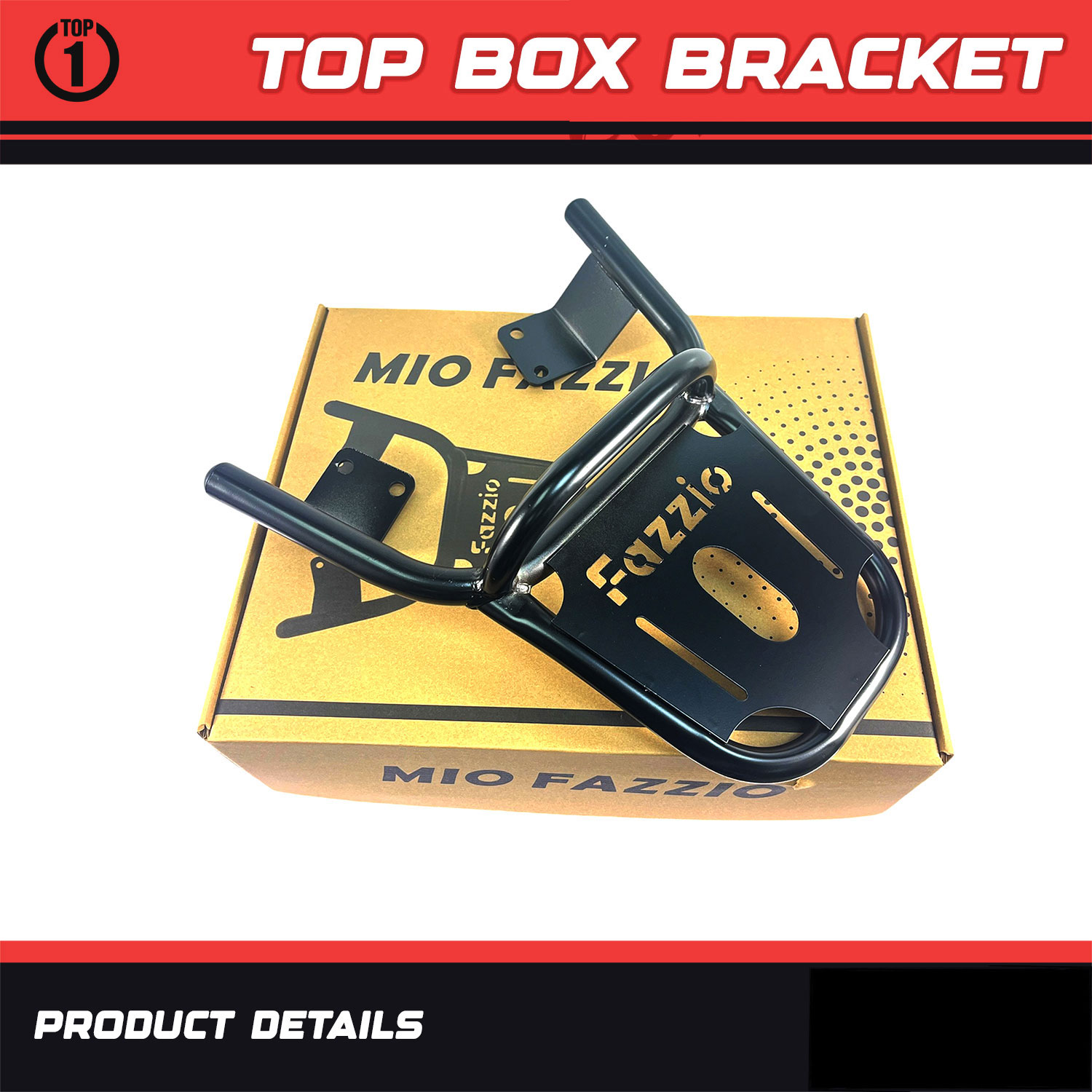 Top1 PH Full Alloy Topbox Bracket For Yamaha Fazzio Motorcycle #5650 ...