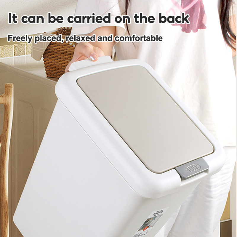 CHIT 25/30L Trash Can With Pedal Large Capacity Garbage Bin Press Trash Bin For Kitchen Bathroom ...