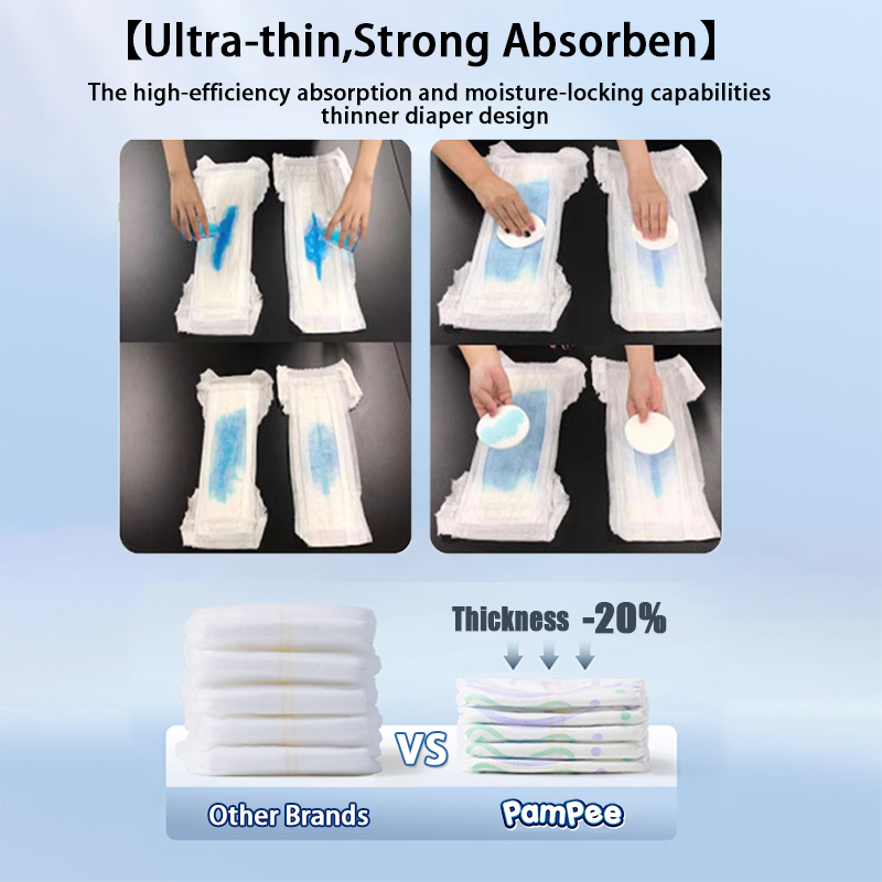 PAMPEE 50PCS Baby Diapers pants/taped diapers Pull-up Baby Pants Ultra ...