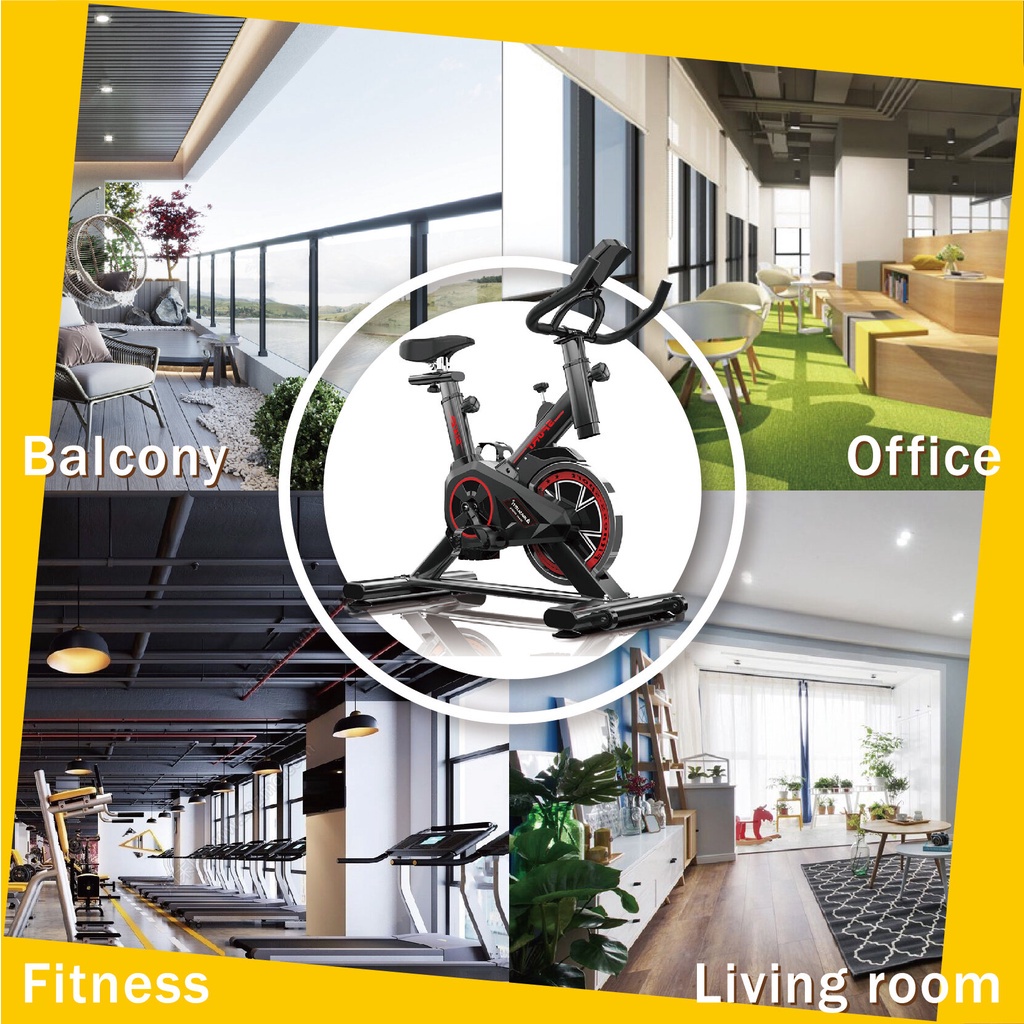 Spinning Bike Stationary Bike 20/9/8KG Flywheel Spinning Bike With Bluetooth Audio Exercise Bike ...