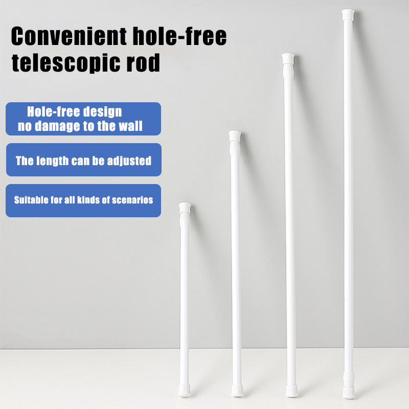 Extendable Adjustable Punch-free Multifunction Shower Curtain Wall ...