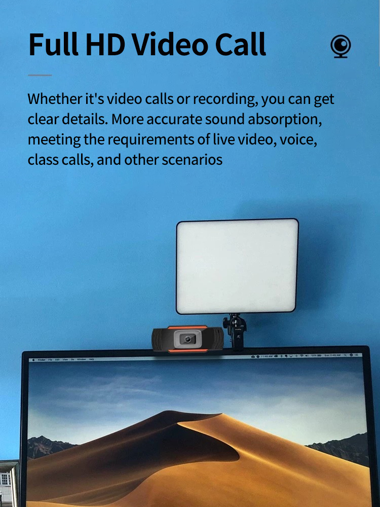 ICON Webcam 2K/ 1080P/ 720P Full HD Video Call For PC Laptop With ...