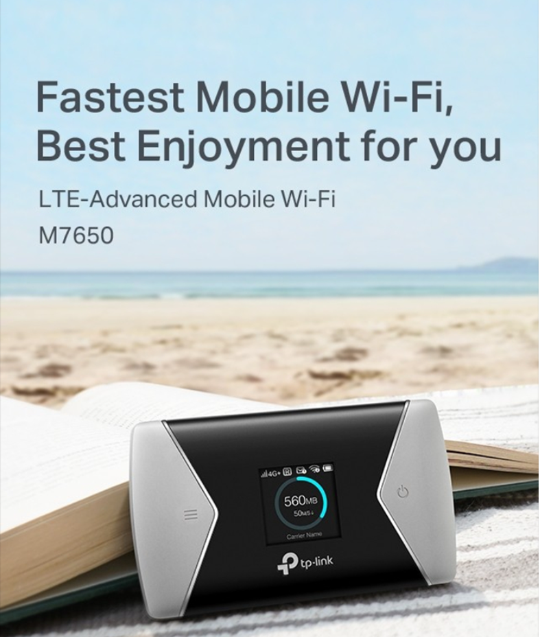 TP-LINK M7650 600Mbps LTE-Advanced Mobile Wi-Fi | Pocket WiFi | Open ...