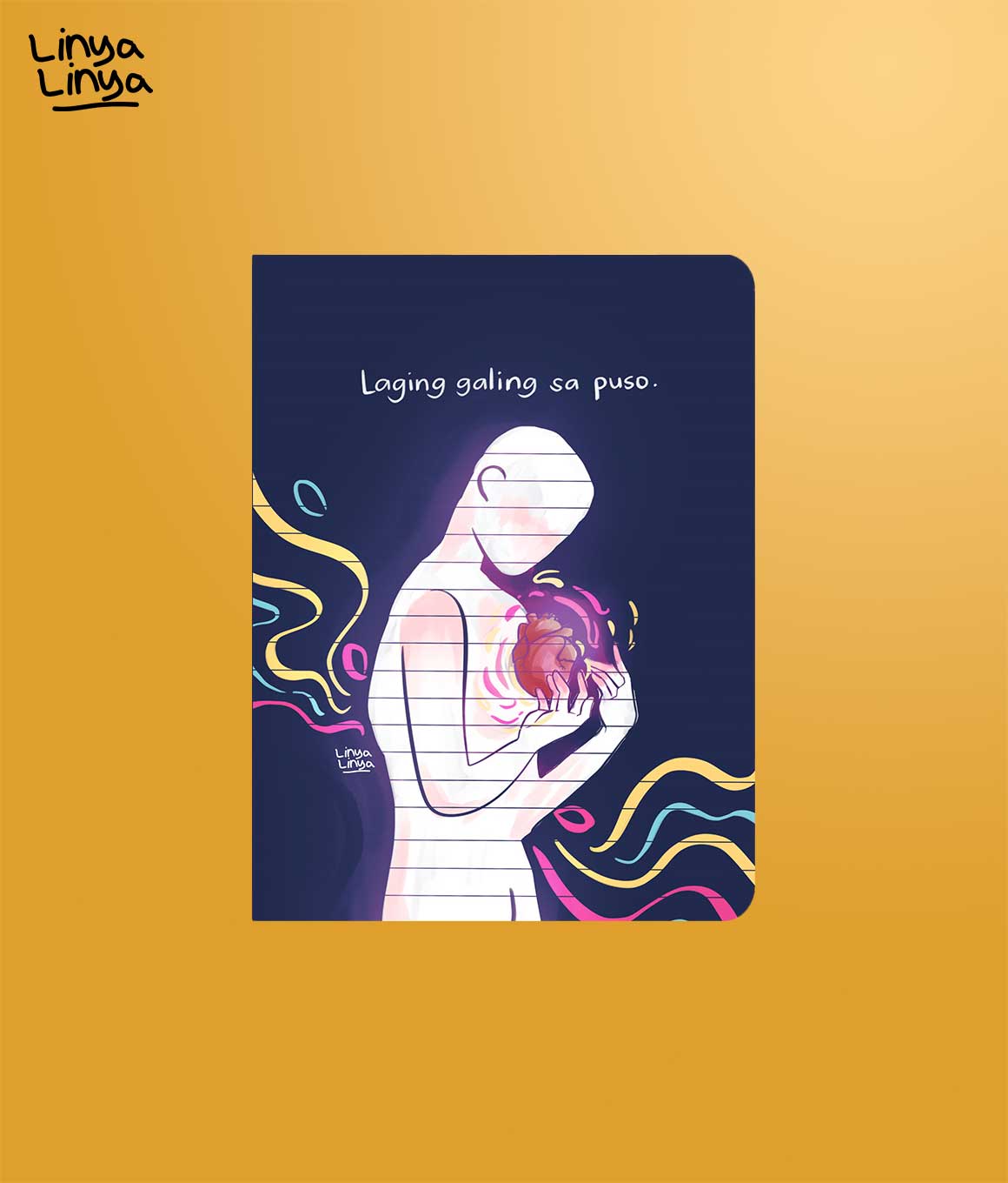 Linya-Linya Small Notebook: Laging Galing Sa Puso | Shopee Philippines