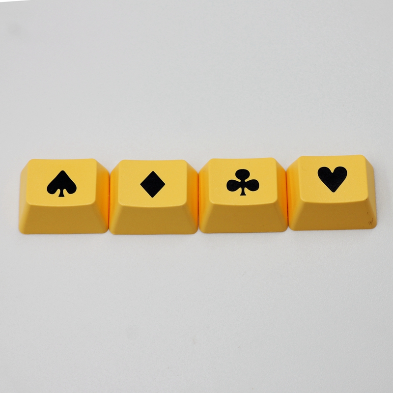Poker Themed Keycaps Set (4pcs), 1.25U OEM Profile for Ctrl/Win/Alt/FN ...