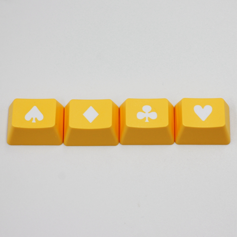 Poker Themed Keycaps Set (4pcs), 1.25U OEM Profile for Ctrl/Win/Alt/FN ...