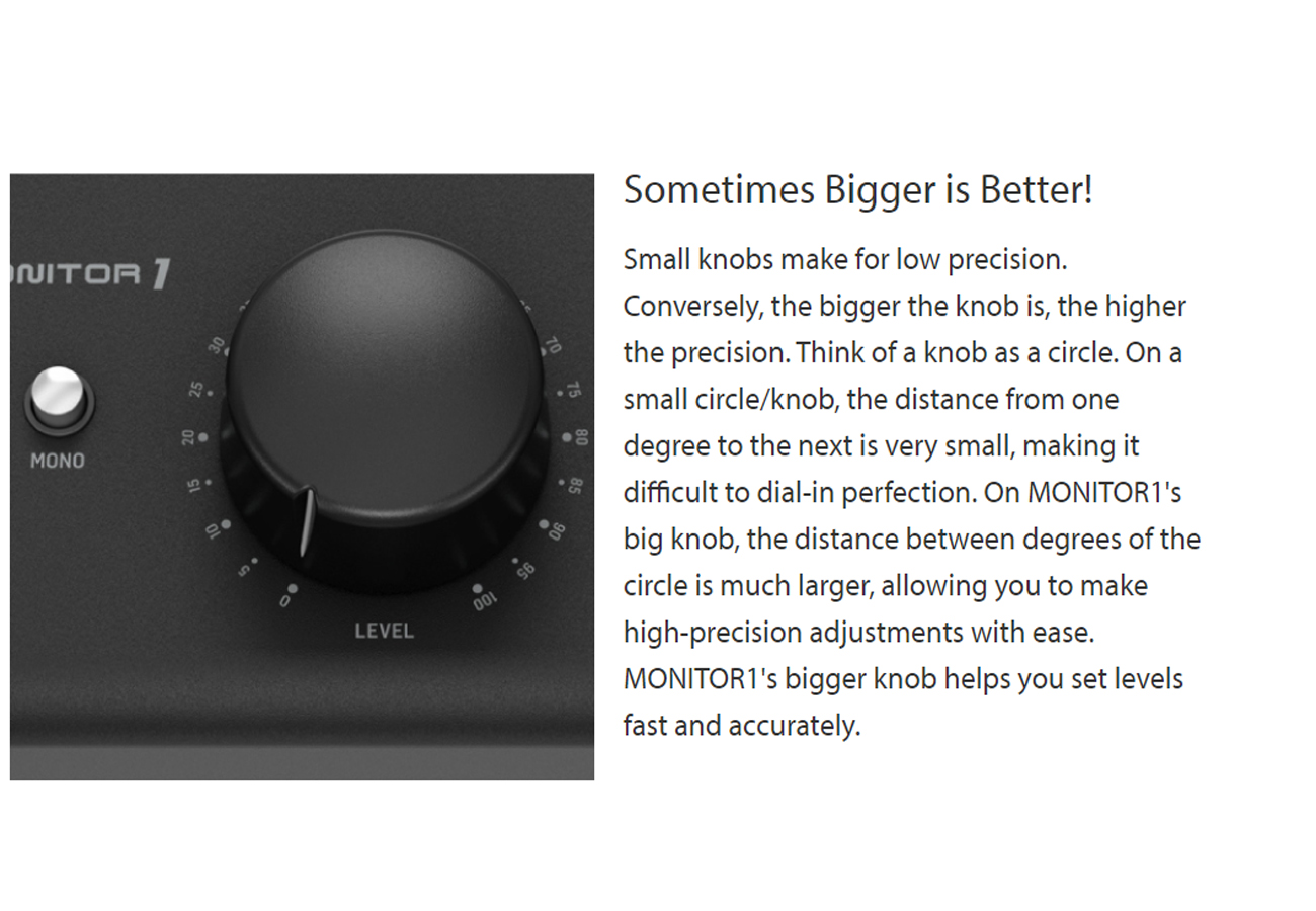 Behringer MONITOR1 Premium Passive Stereo Monitor & Volume Controller ...