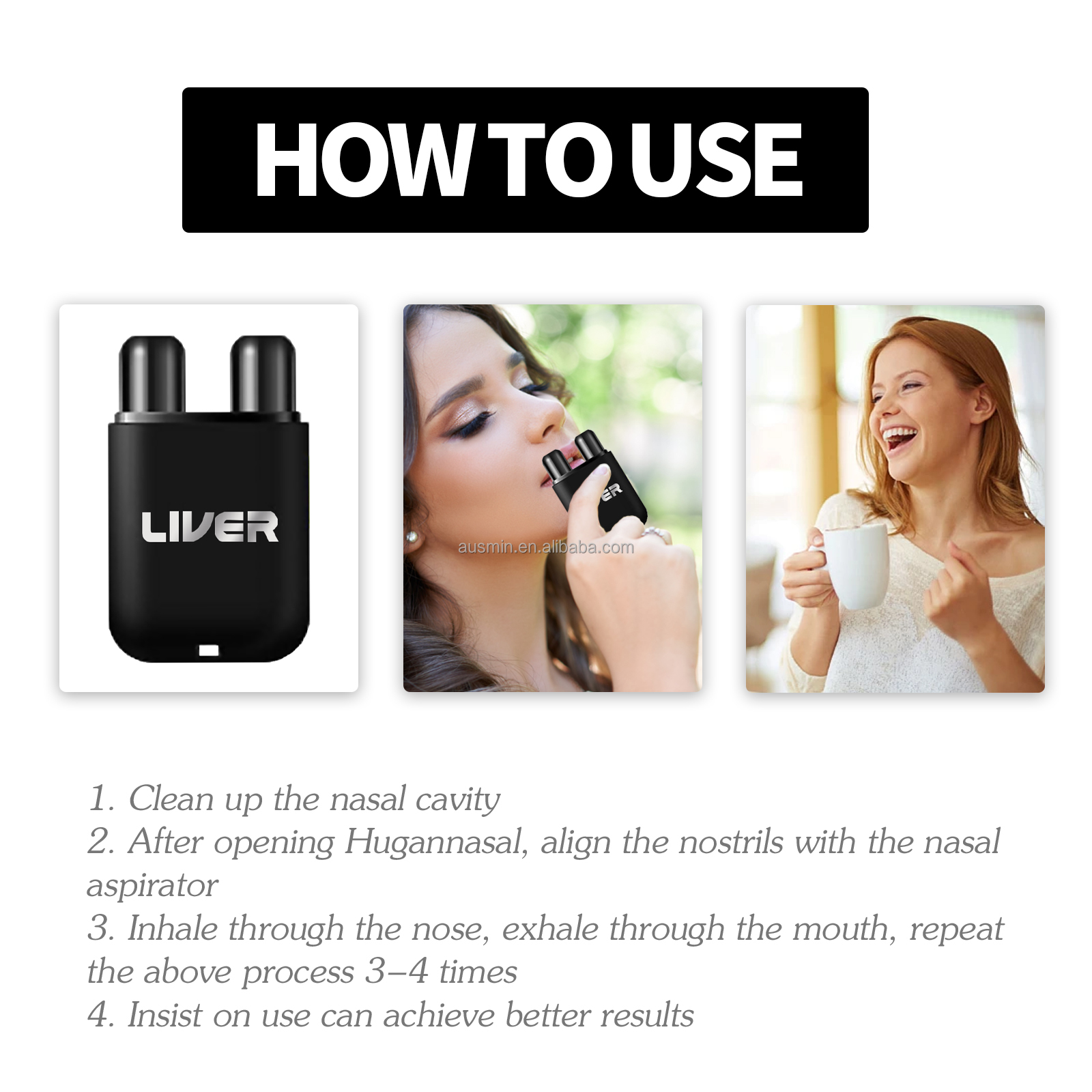 Skyvii Inhaler For Nose Nasal Inhaler Double Energy Vegan Liver ...