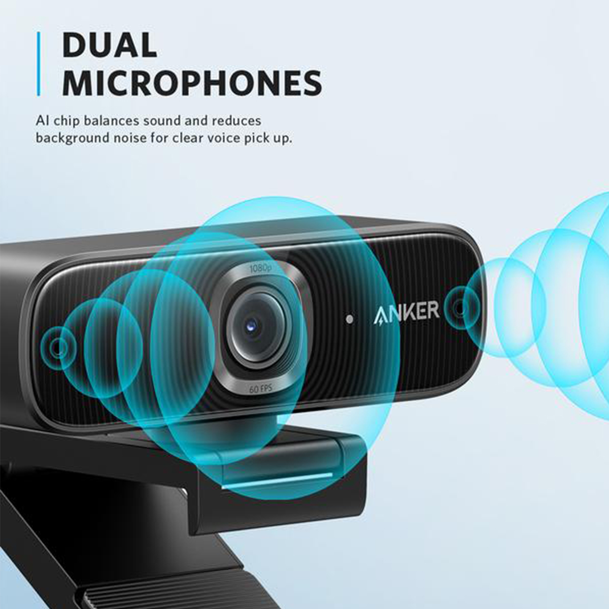 Infinix Anker PowerCam C300 Smart Full HD Webcam, 1080p 60 FPS, Noise ...