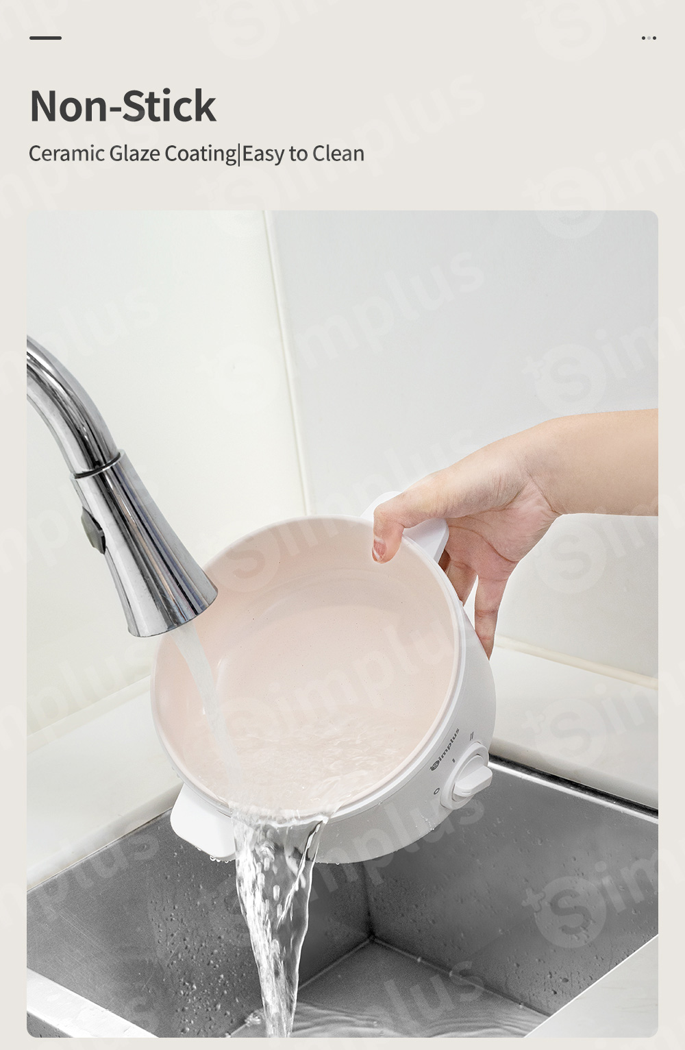 Simplus Electric Cooker Multi-Function NonStick 1.5L/3L DZGH003 ...