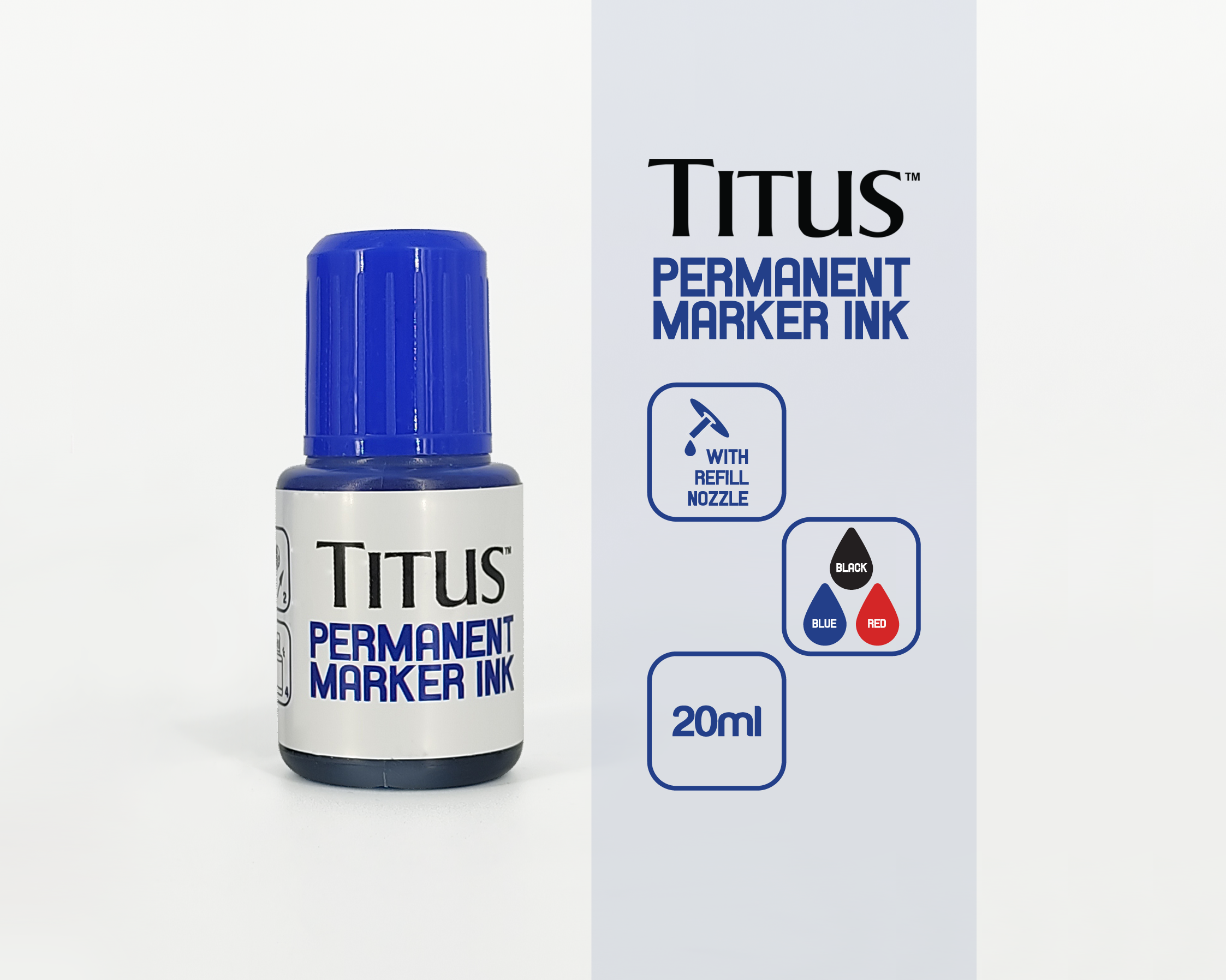 12pcs Titus Permanent Marker Bullet Refill Ink | Shopee Philippines
