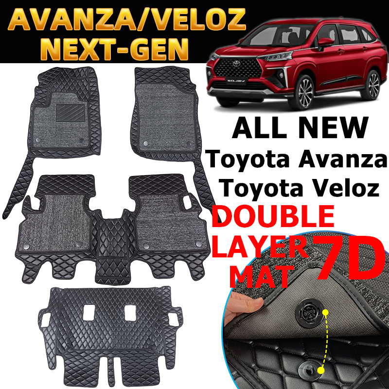 TOYOTA AVANZA / VELOZ 2022-2024 FLOOR MATTING 7D DEEPDISH COIL MATS ...