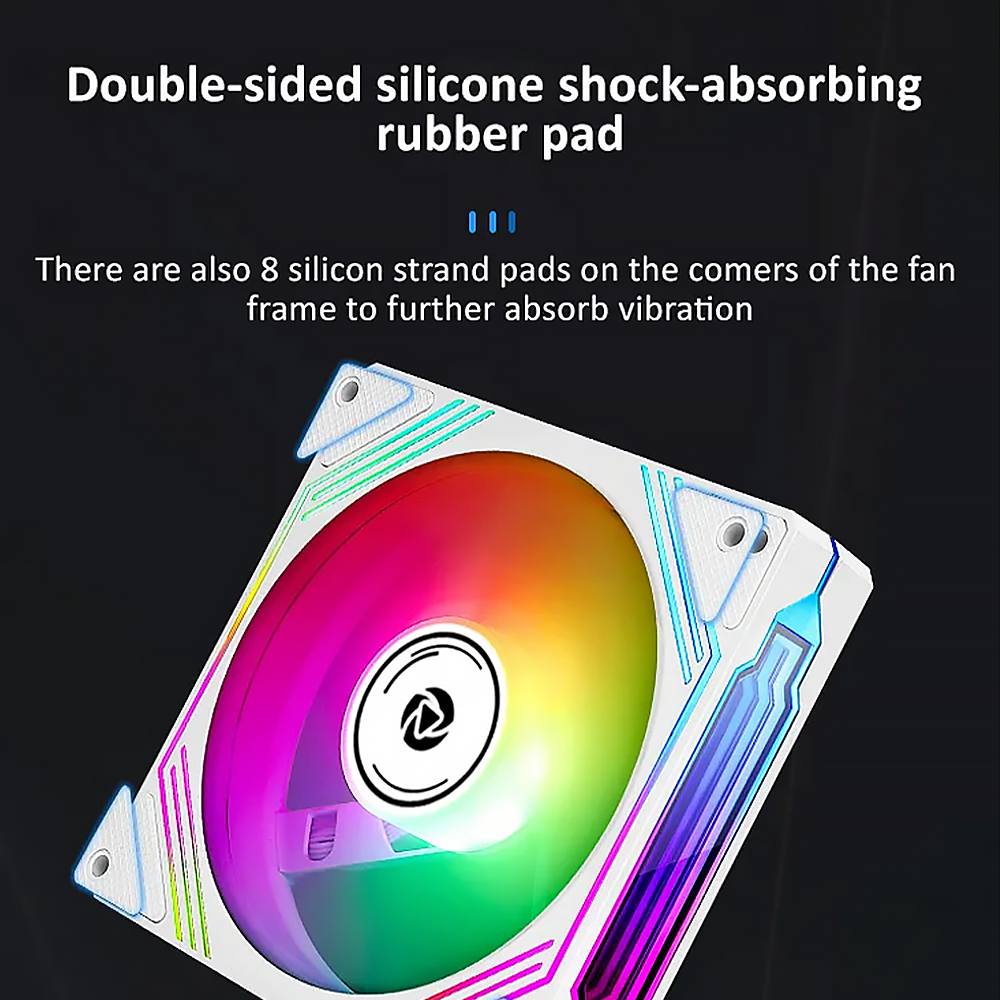 EasyPC| Inplay Seaview Tower X3-B/X3-W 3in1 case fan| ARGB| Black and ...