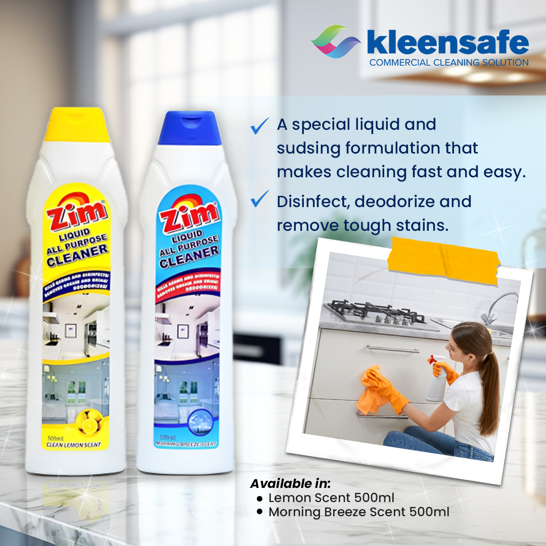 Kleensafe X Zim Liquid All Purpose Cleaner 500ml Multipurpose ...