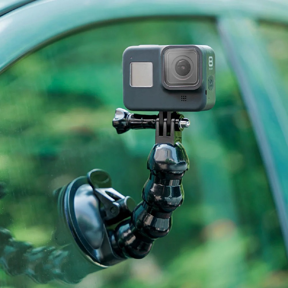 TELESIN Jaw Flex Suction Window Glass Car Mount for Action Cameras ...