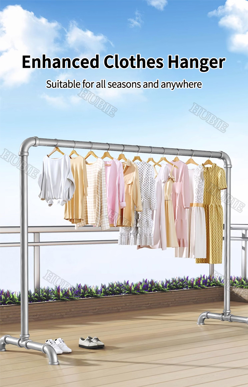 300CM Metal Hanger For Clothes Rack Sampayan Stainless Rack Organizer ...