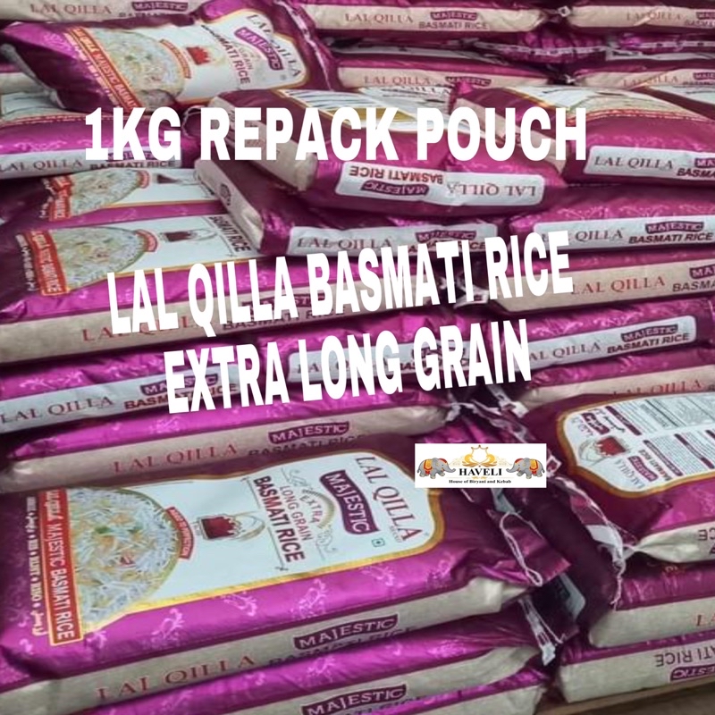 Repack Lal Qilla Majestic Basmati Rice From India 1KG | Shopee Philippines