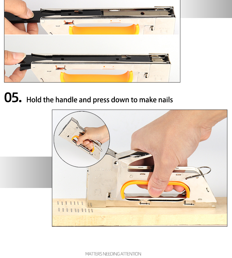 Staple Gun Tacker Heavy Duty Stapler Nail Gun With Staple Wire | Shopee ...